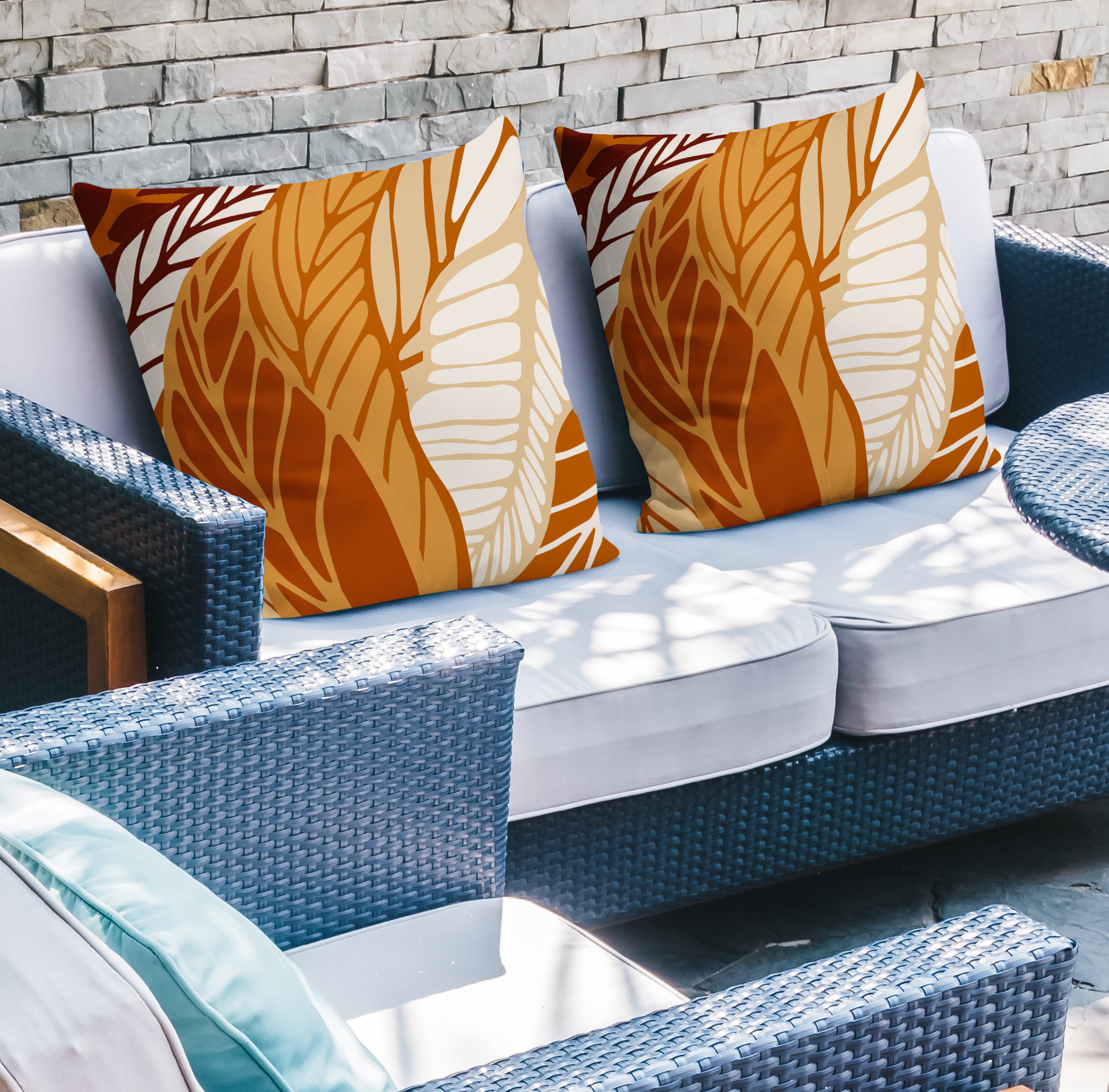 ULLI HOME Floral Indoor/Outdoor Reversible Throw Pillow | Wayfair