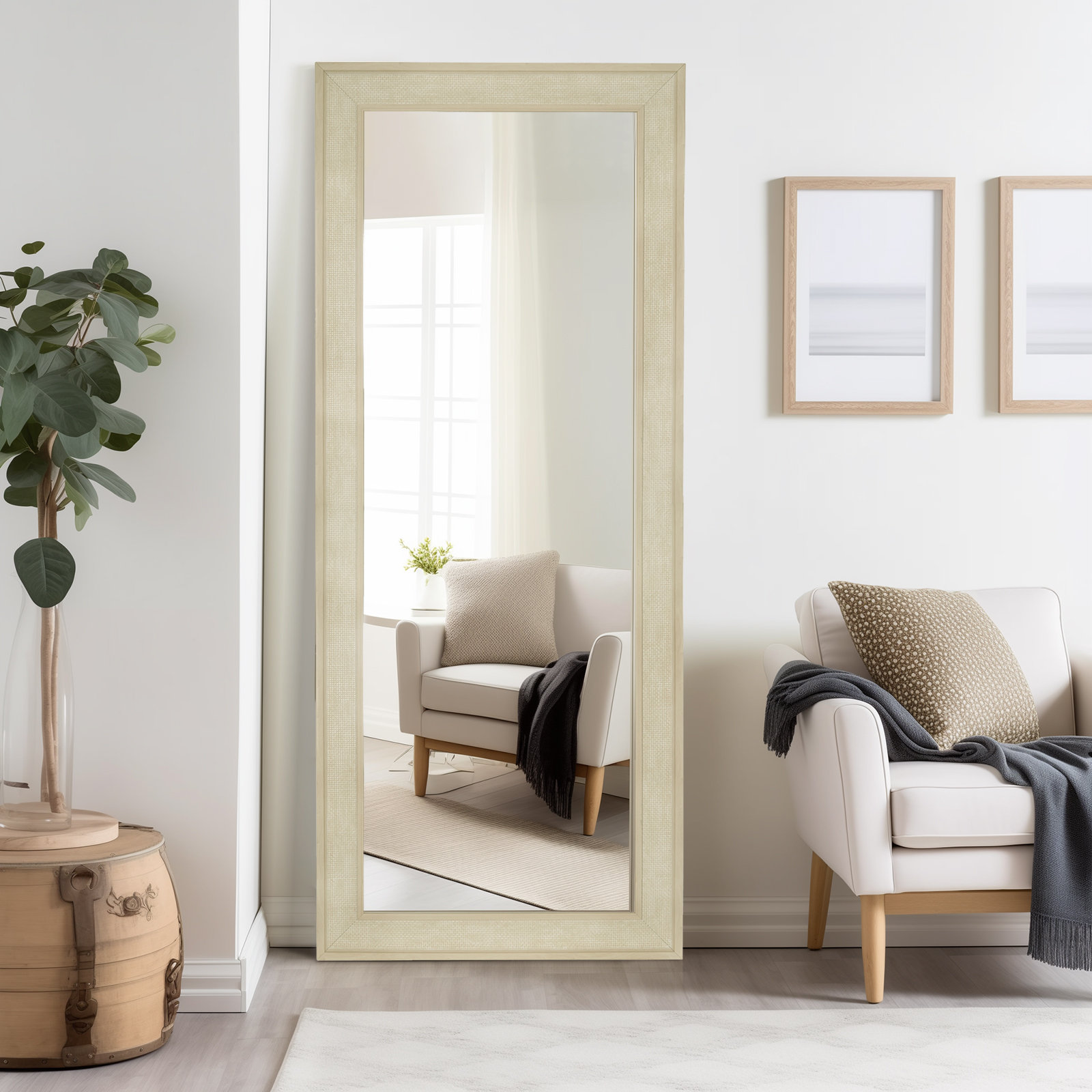 Winston Porter PS Full Length Mirror – 27"x67" Framed Floor Mirror ...