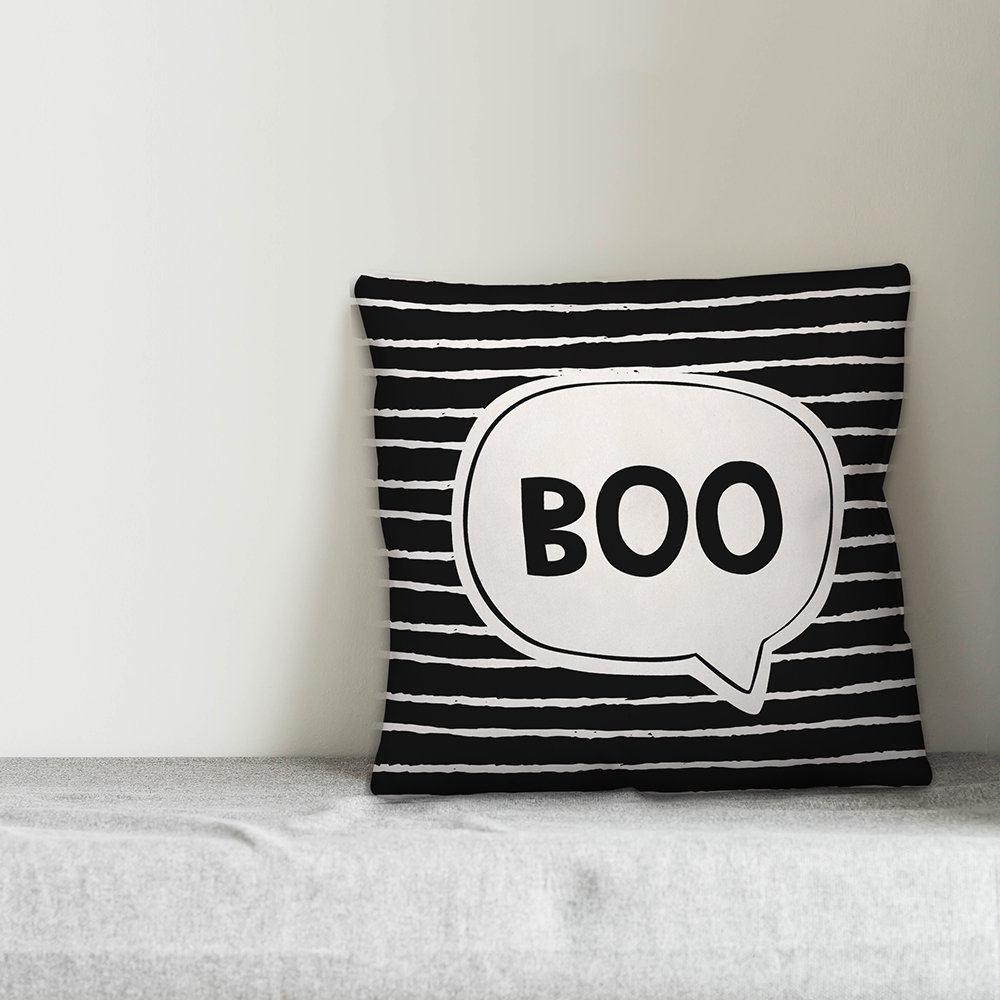 Designs Direct Creative Group Boo Thought Bubble Throw Pillow Cover ...