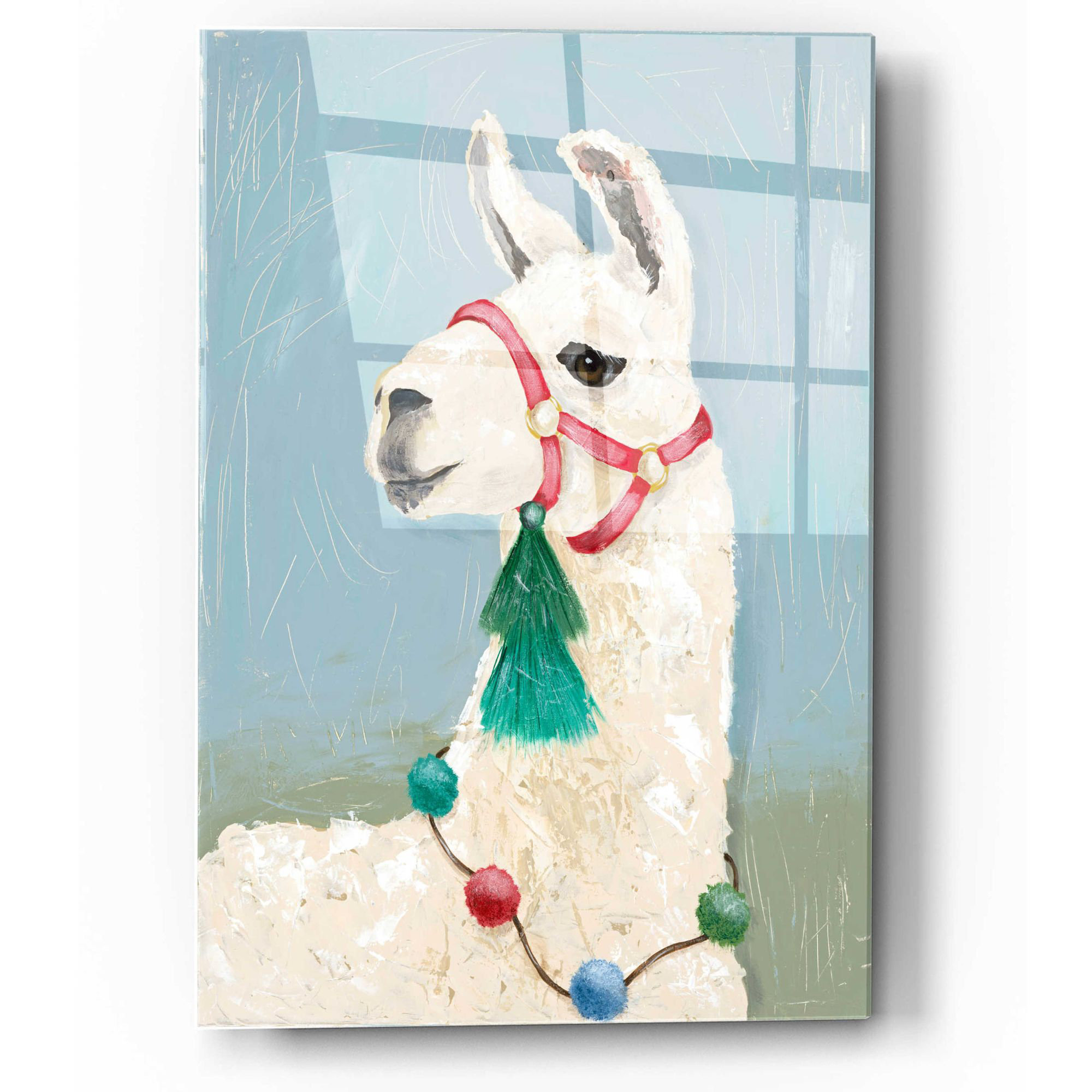 Dakota Fields® 'Painted Llama I' By Jade Reynolds, Acrylic Glass Wall ...