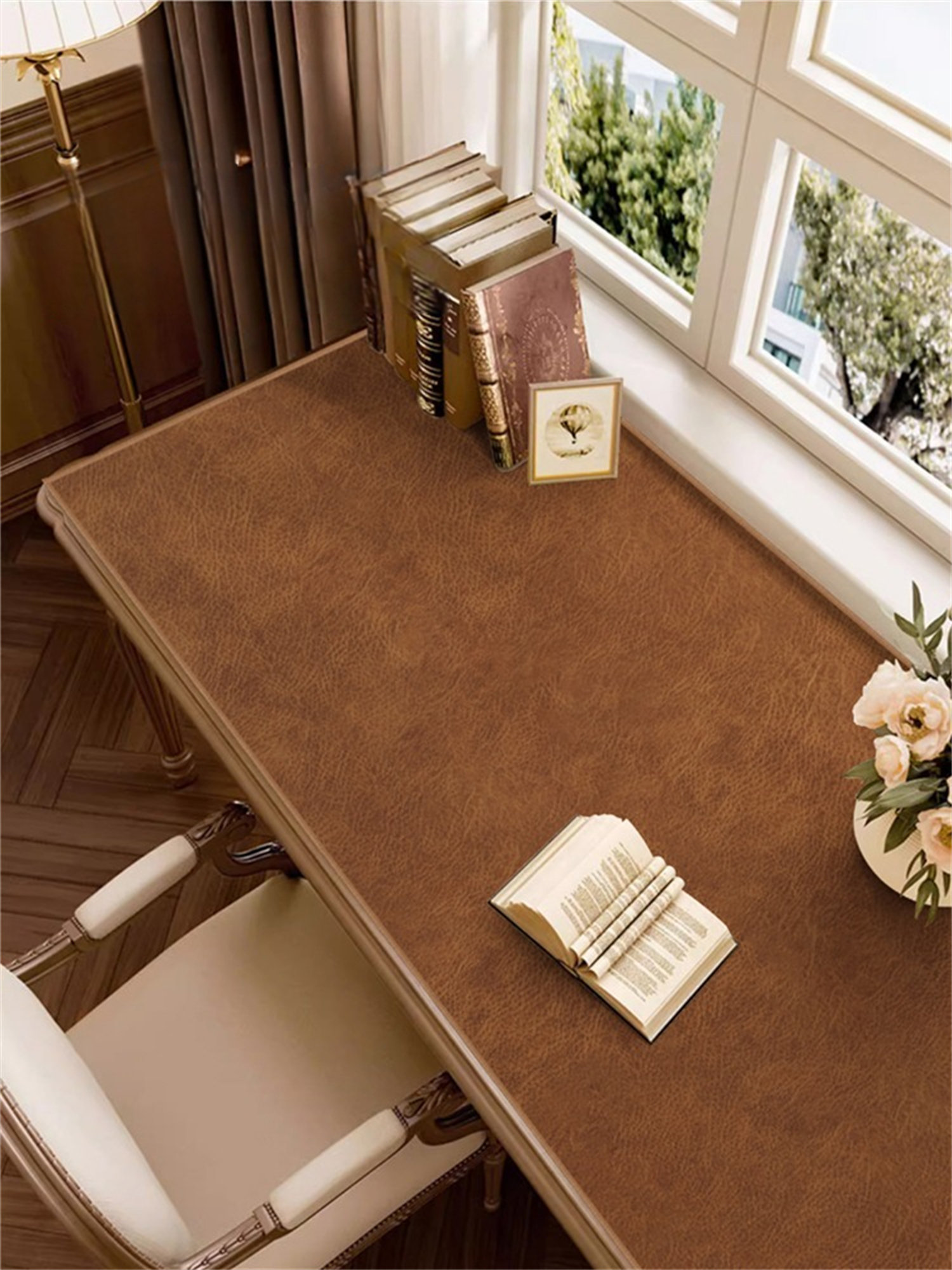 Latitude Run® Leather Computer Desk Pad, Extra-Large Office Mouse Pad ...