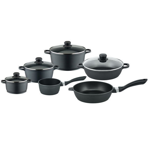 ELO 6 Pieces Aluminium Non Stick Cookware Set & Reviews | Wayfair.co.uk