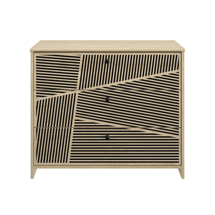 Latitude Run Lidda 3 Drawer 92Cm W Chest of Drawers | Wayfair.co.uk