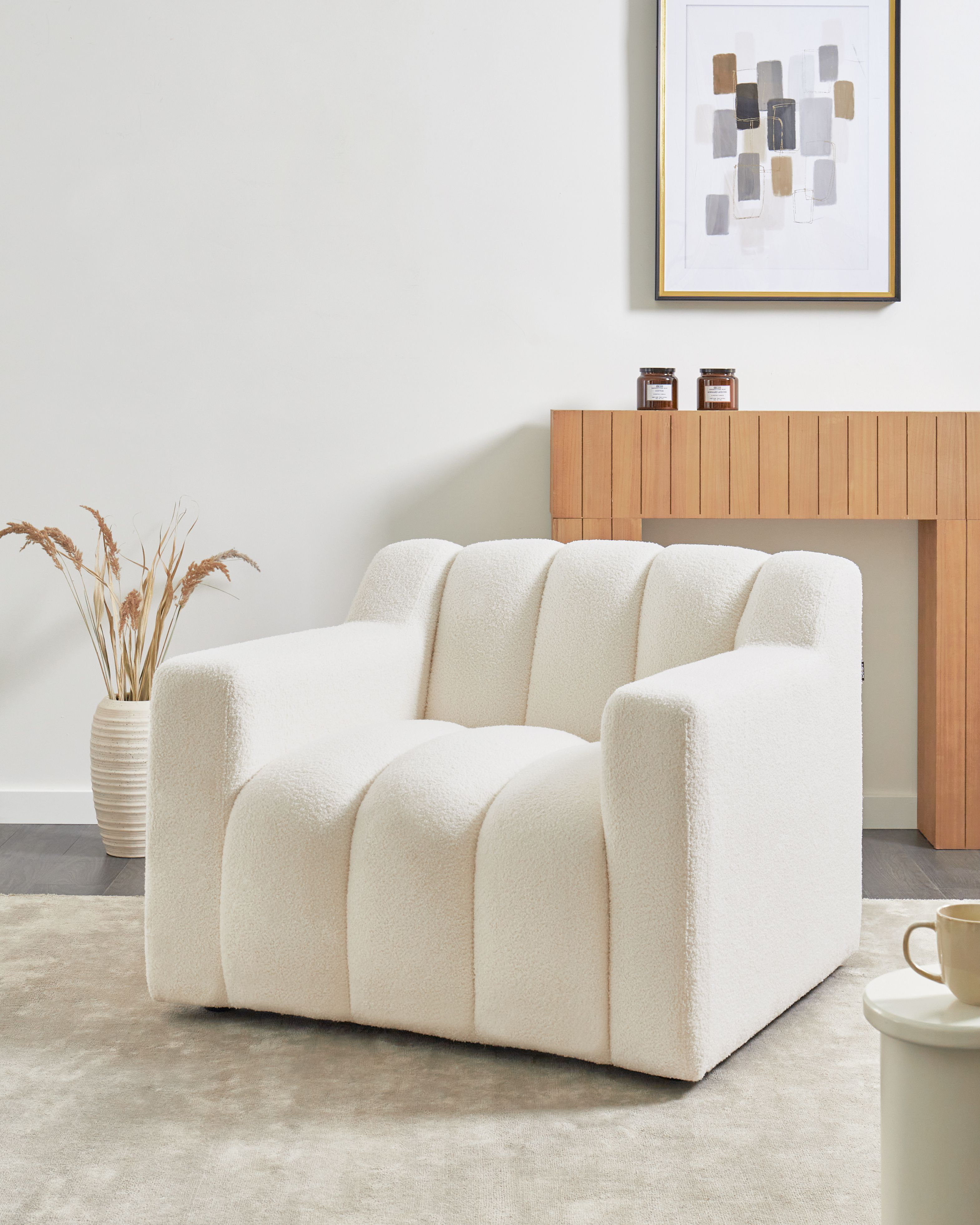 Metro Lane AGERUP 97cm Wide Tufted Polyester Armchair | Wayfair.co.uk