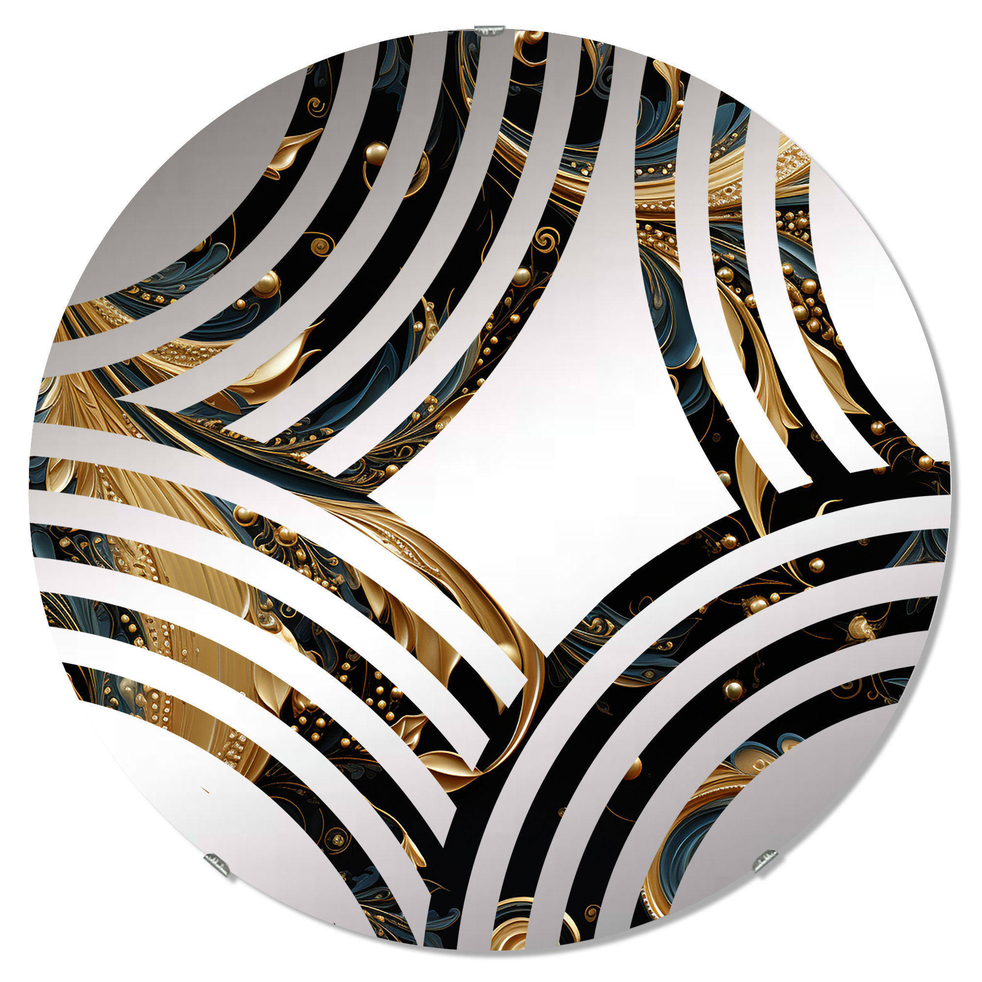 Design Art Gilded Splendor Paisley Pattern I - Baptist Fan Decorative ...