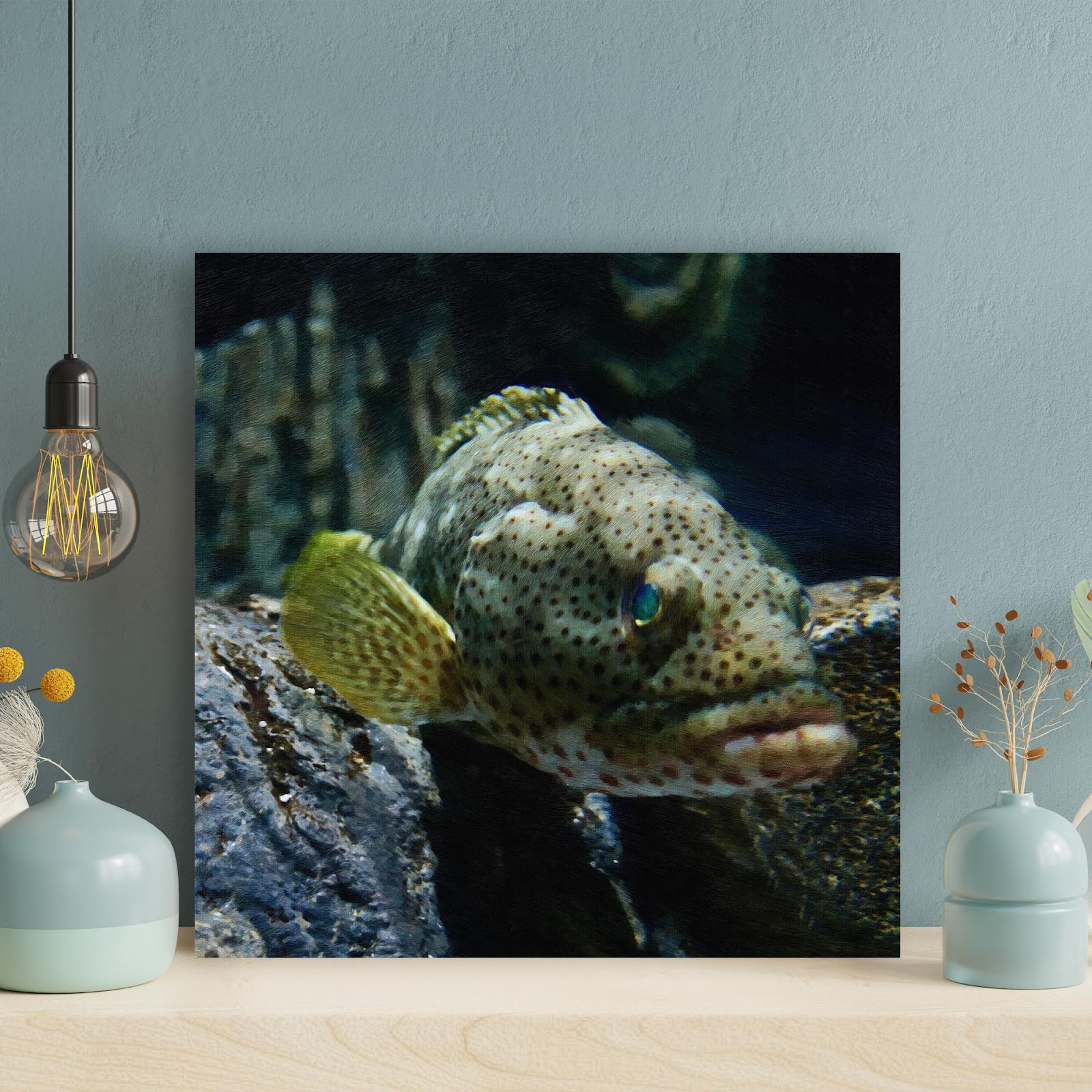Rosecliff Heights An Ugly Rock Fish - 1 Piece Square Graphic Art Print ...