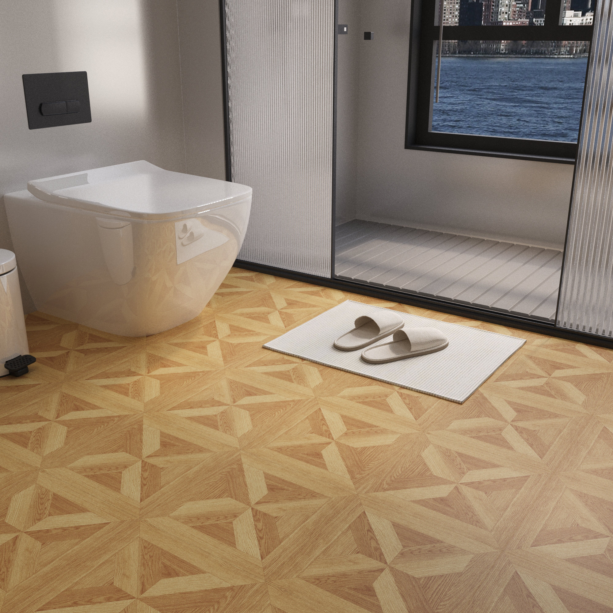 ilemong Wooden Look 12 In. X 120 In. Peel & Stick Vinyl Backsplash Roll ...