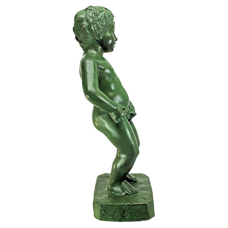 Design Toscano The Peeing Boy of Brussels Cast Bronze Statue | Wayfair