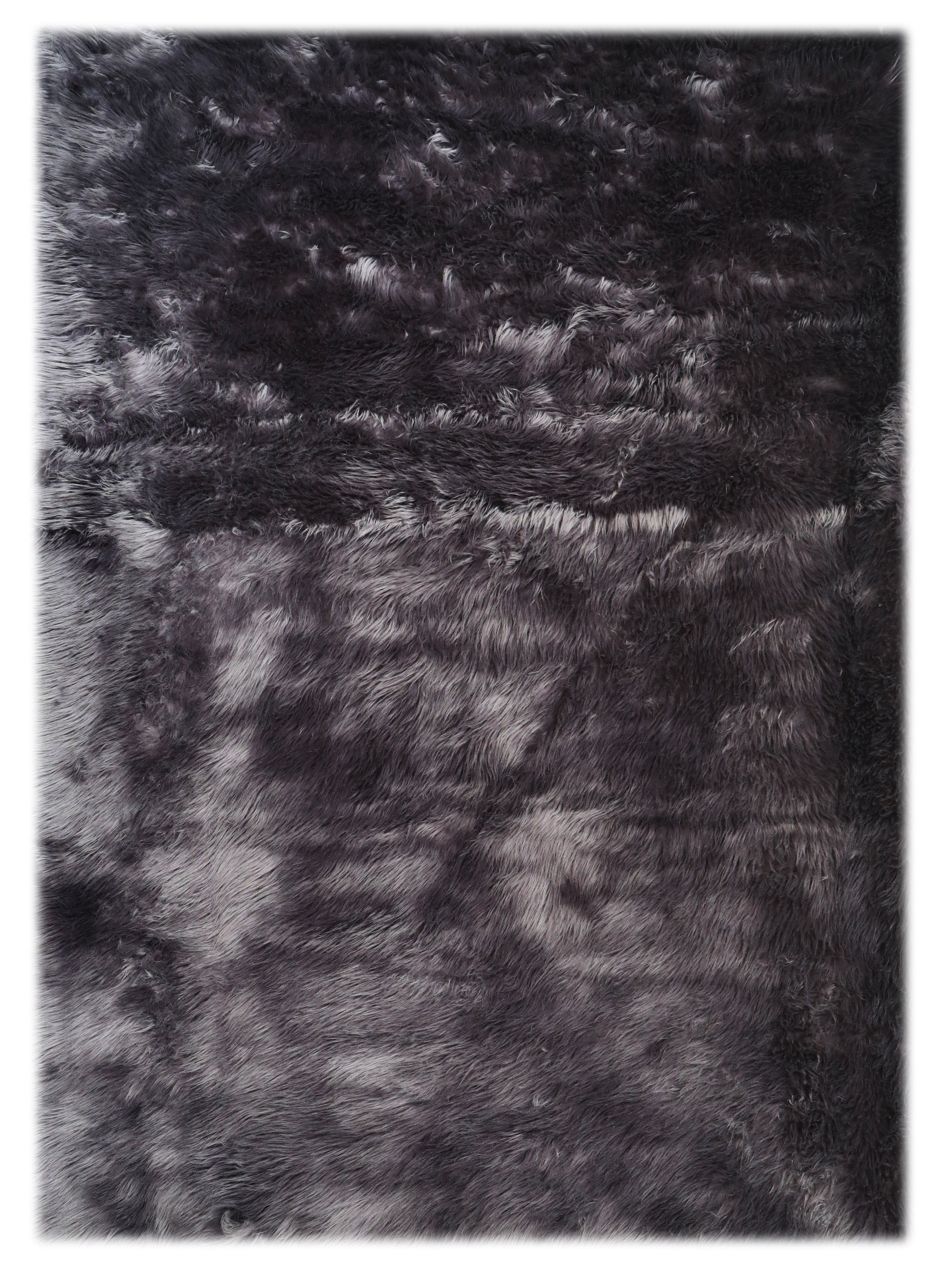 Everly Quinn Fung Shag Gray Area Rug & Reviews | Wayfair
