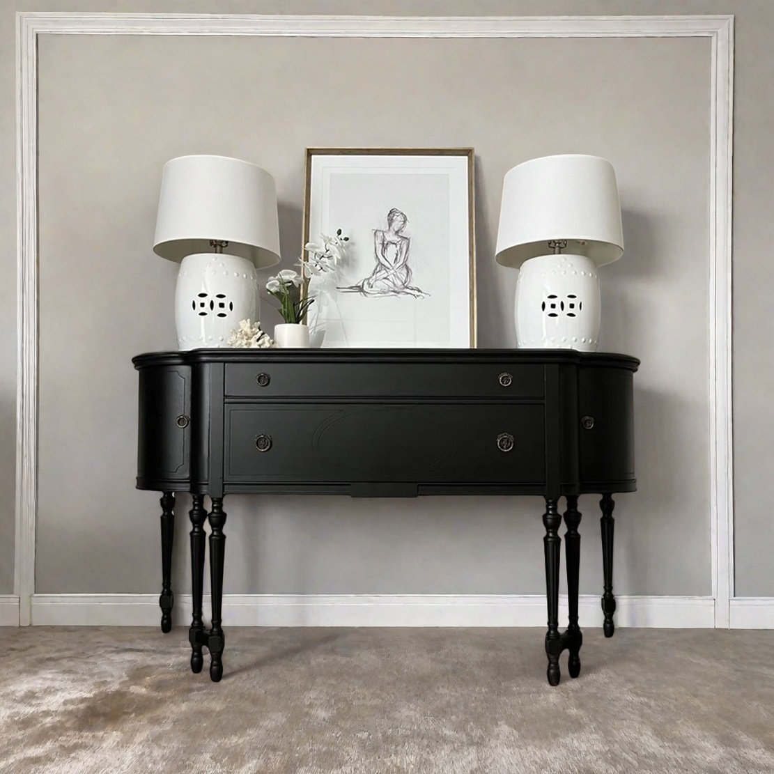 Canora Grey Retro Classical Multifunctional Console Table | Wayfair