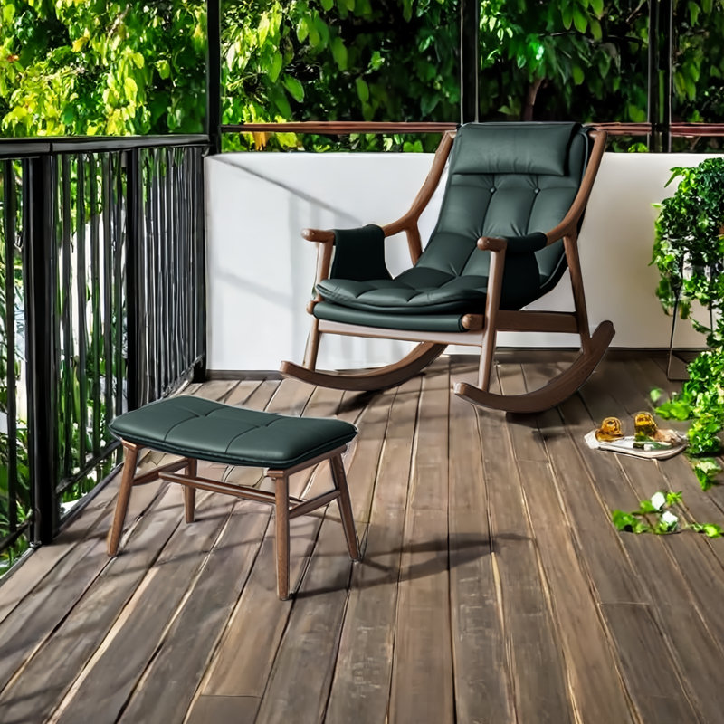 VIBORZ Solid Wood Rocking Chair | Wayfair