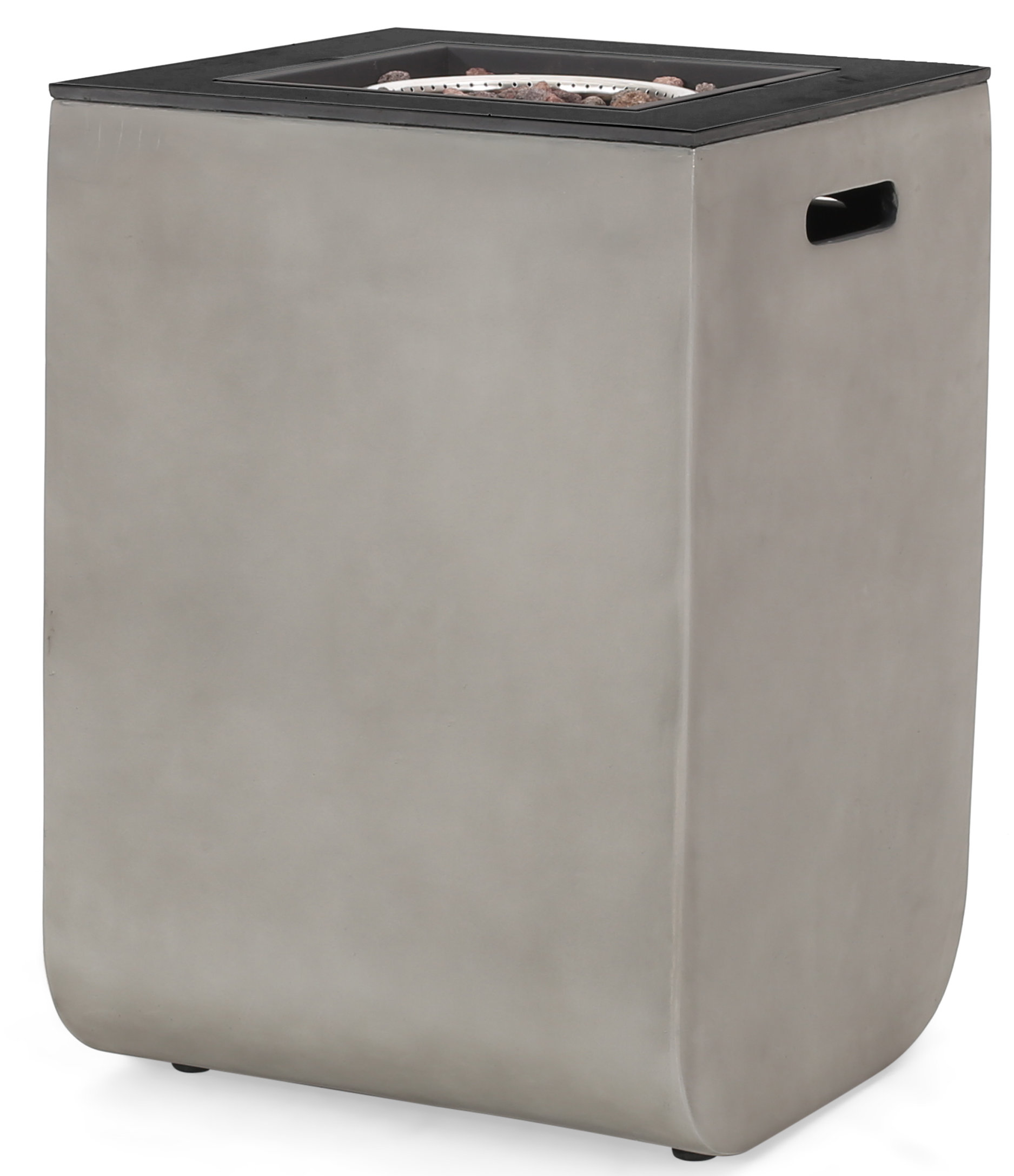 Wade Logan® Aprell Outdoor Modern Concrete Propane Fire column ...