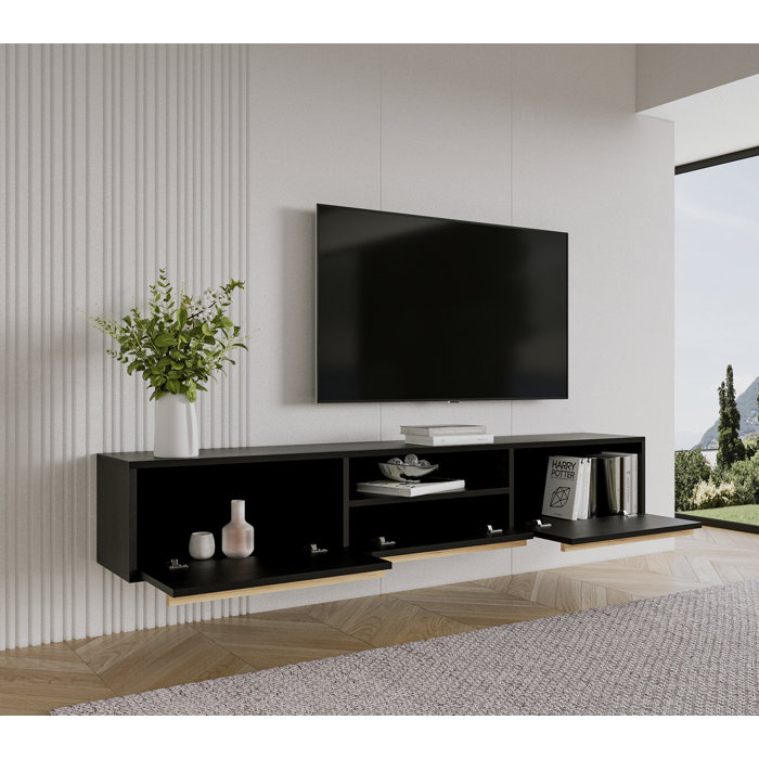 Wrought Studio Hawana 71" Modern and Minimalist Wall Mounted Floating ...