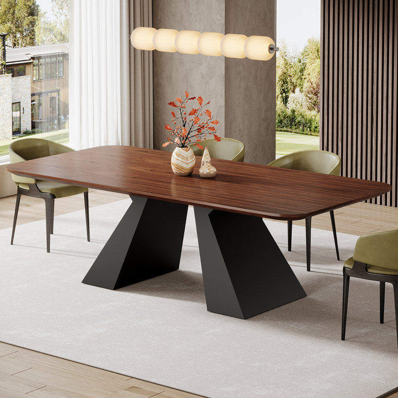 Latitude Run® 78.7" Dining Table For 8-10 People | Wayfair