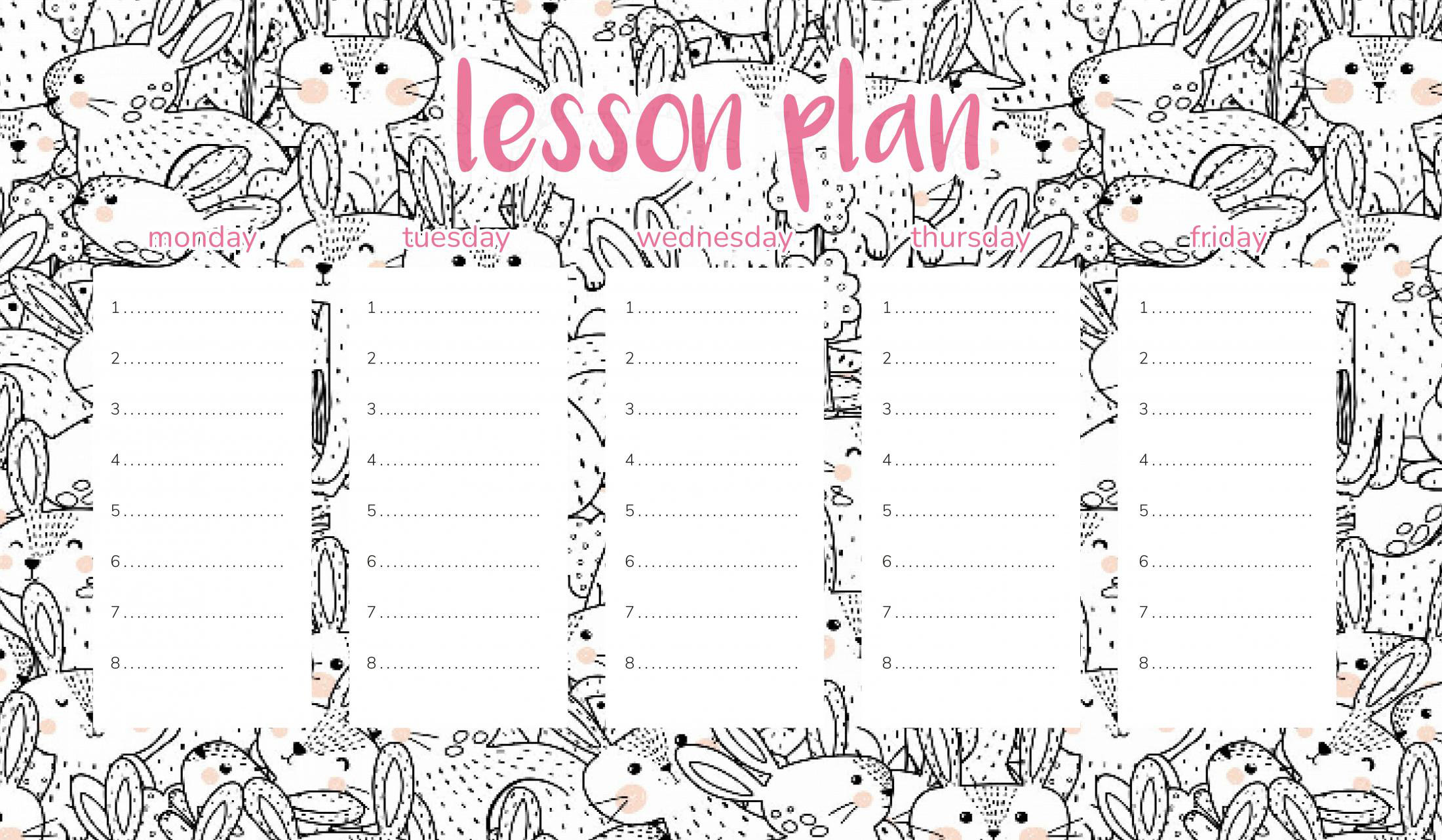 Wallvy Magnetic Lesson Plan Funny Black and White Rabbits | Wayfair.co.uk