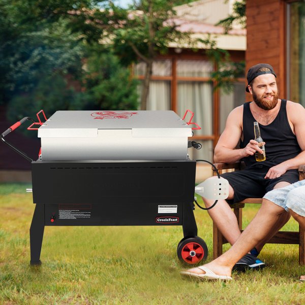 Creole Feast 150 QT Double Sack Crawfish Boiler, Outdoor Stove Propane ...