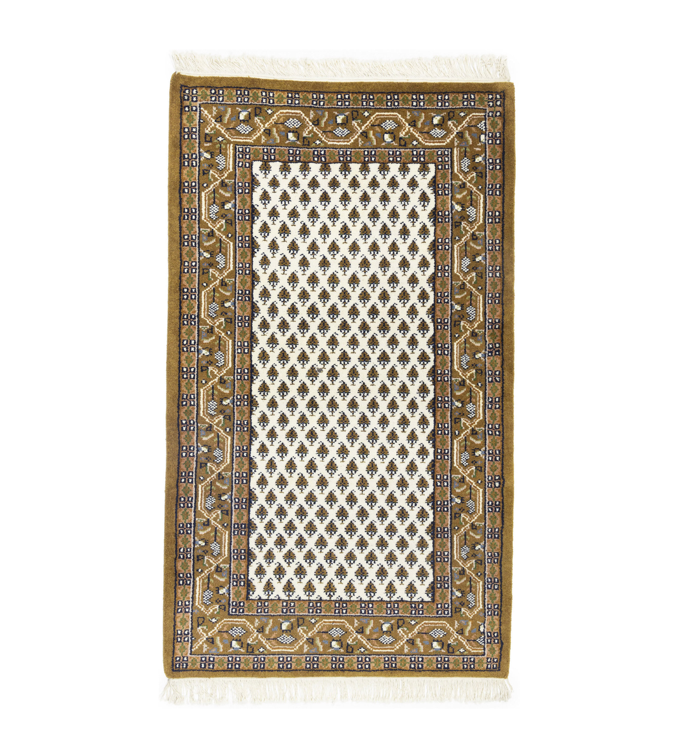 Isabelline Cream Floral 3X5 Indo Botemir Oriental Rug | Wayfair