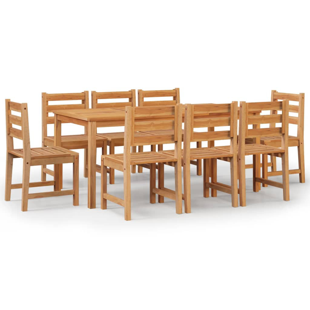 Rosalind Wheeler Colandra Rectangular 9 - Piece 8 - Person 180Cm L Teak ...