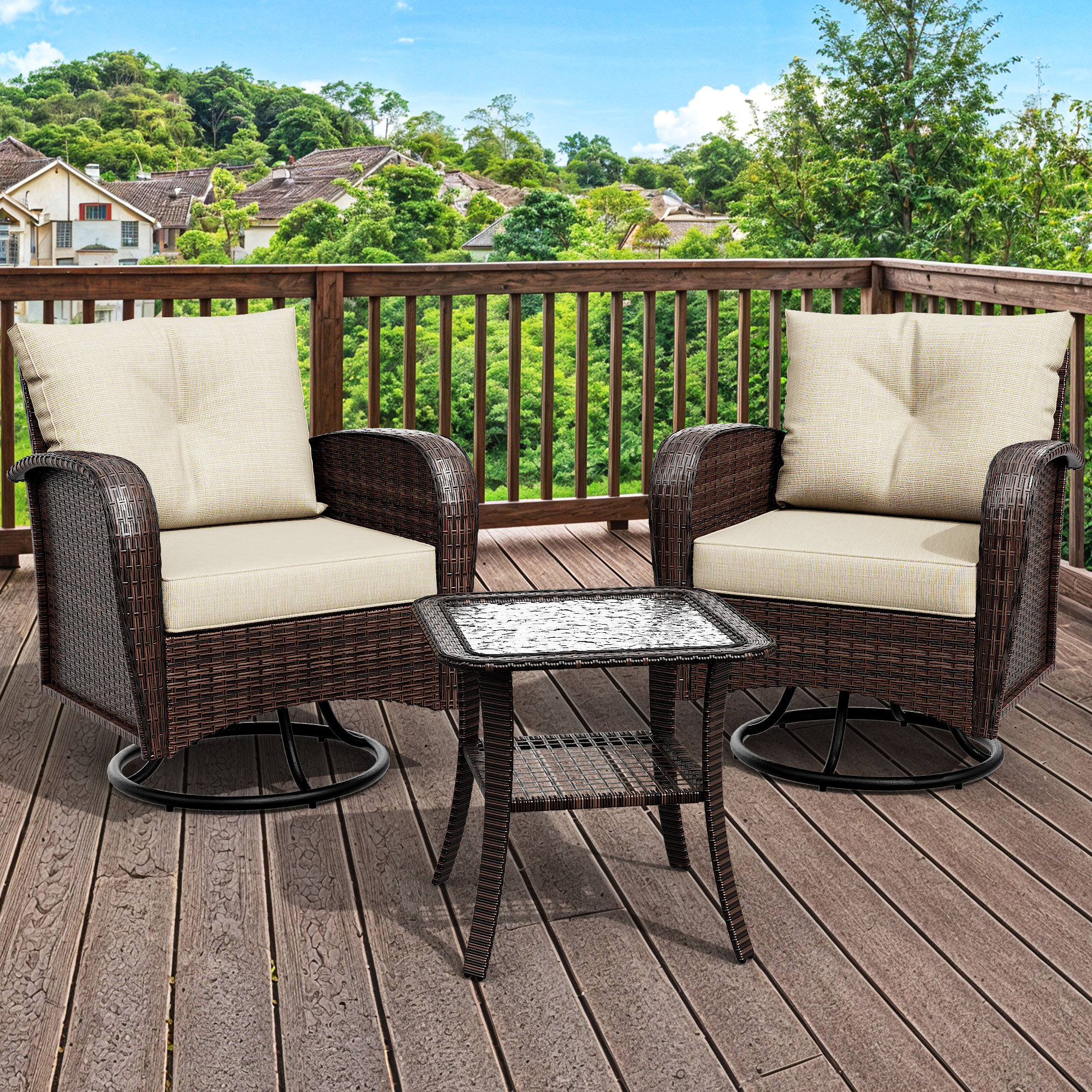 Winston Porter 2-person Seating Group With Cushions | Wayfair
