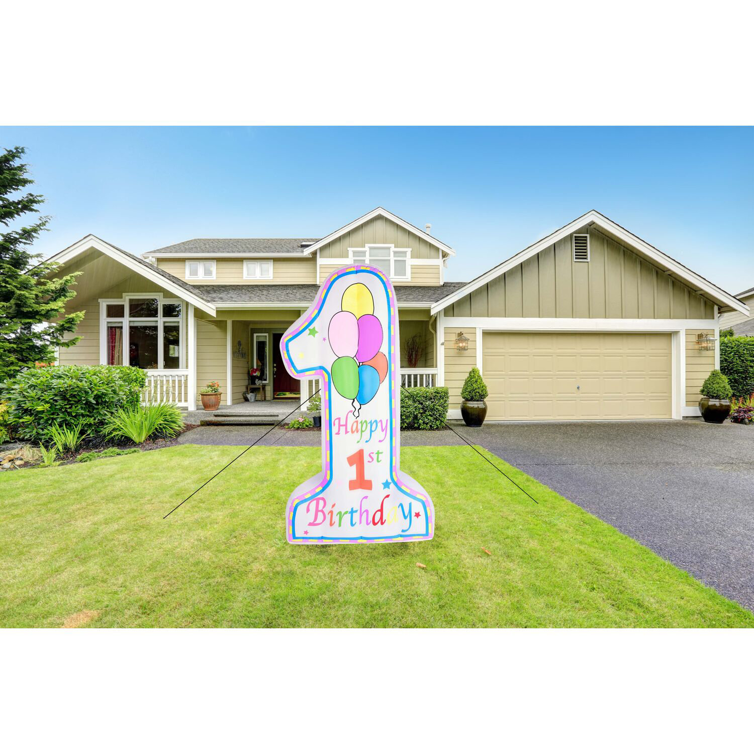 The Party Aisle™ First Birthday Inflatable | Wayfair