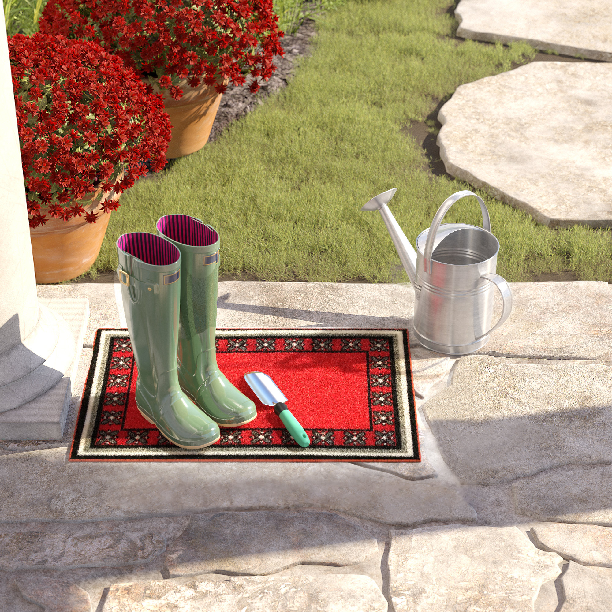 Lark Manor Bratcher 30" x 20" Non-Slip Indoor Door Mat & Reviews ...