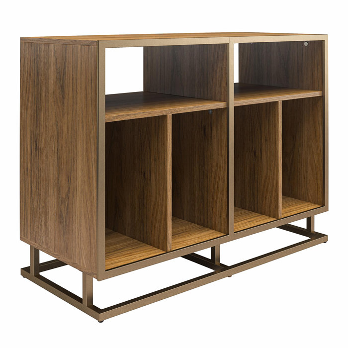 Novogratz Regal Double Wide Record Station Audio Rack & Reviews | Wayfair