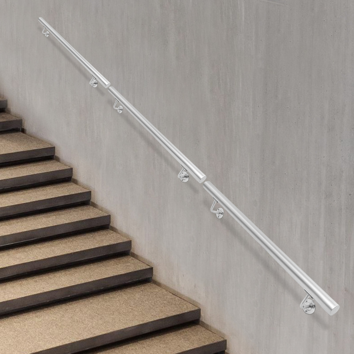 YXSUN Stair Handrail, Wall Mounted Stair Handrail, Stainless Steel ...
