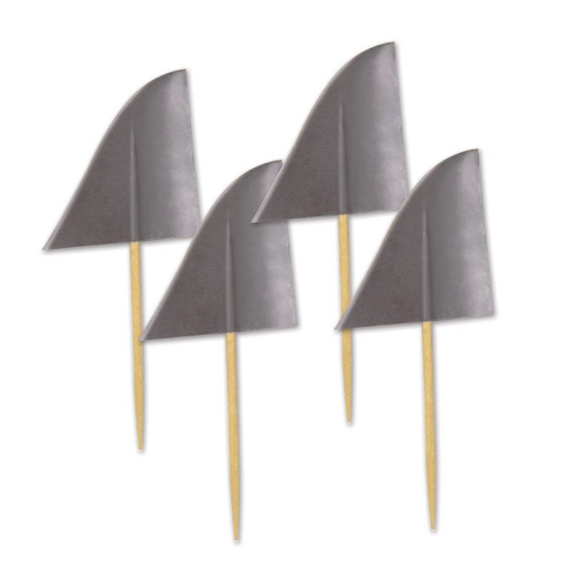 Beistle Shark Fin Picks - 2Â½" - Pack of 12 | Wayfair