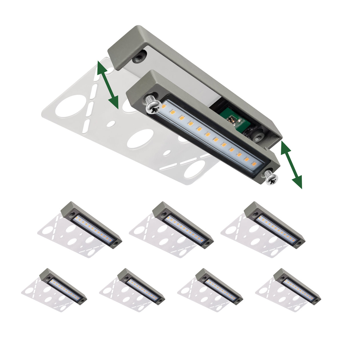 GKOplus Outdoor Low Voltage Hardscape Lights, 6.8 Inch, Module ...