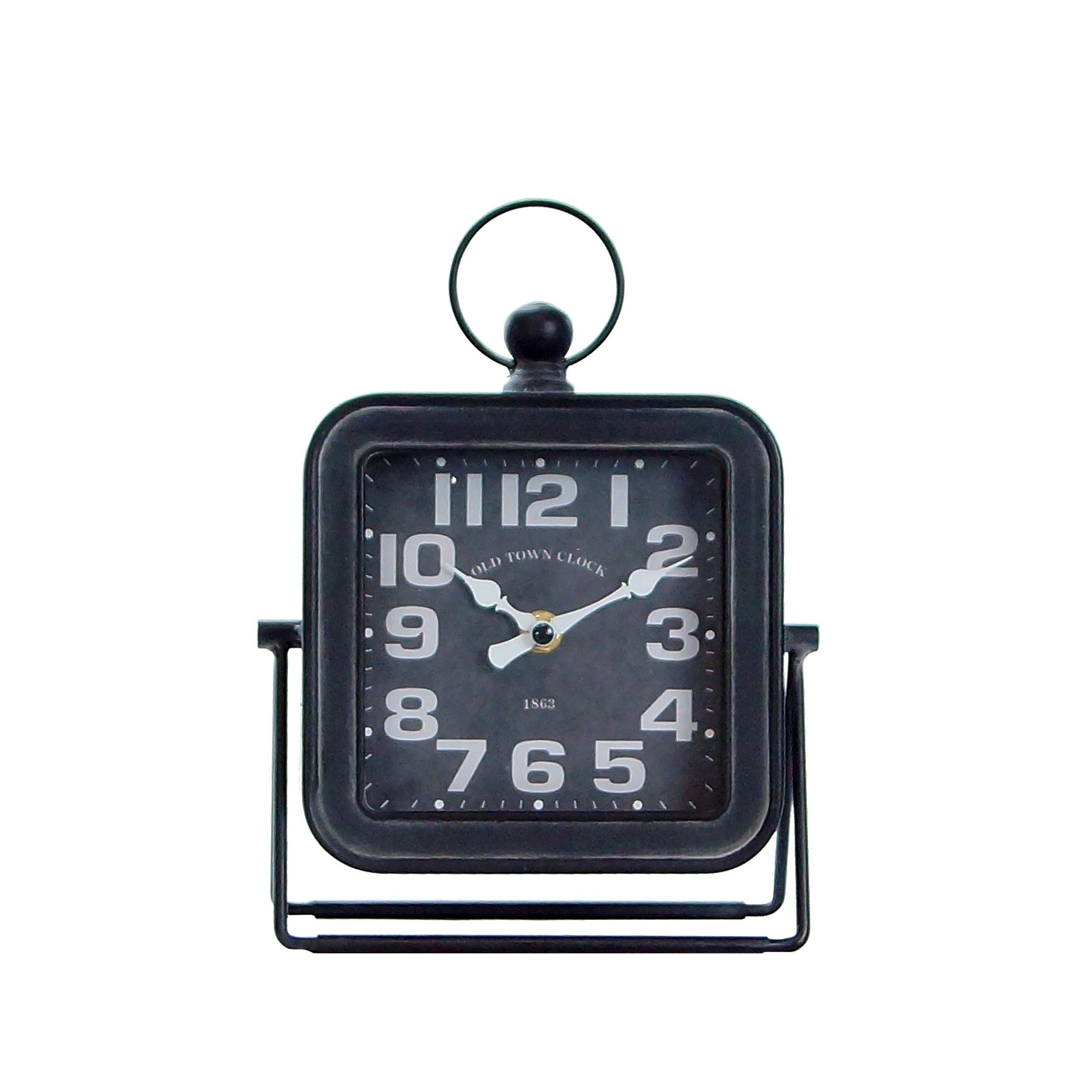 Winston Porter Numerical Metal Mechanical Tabletop Clock | Wayfair