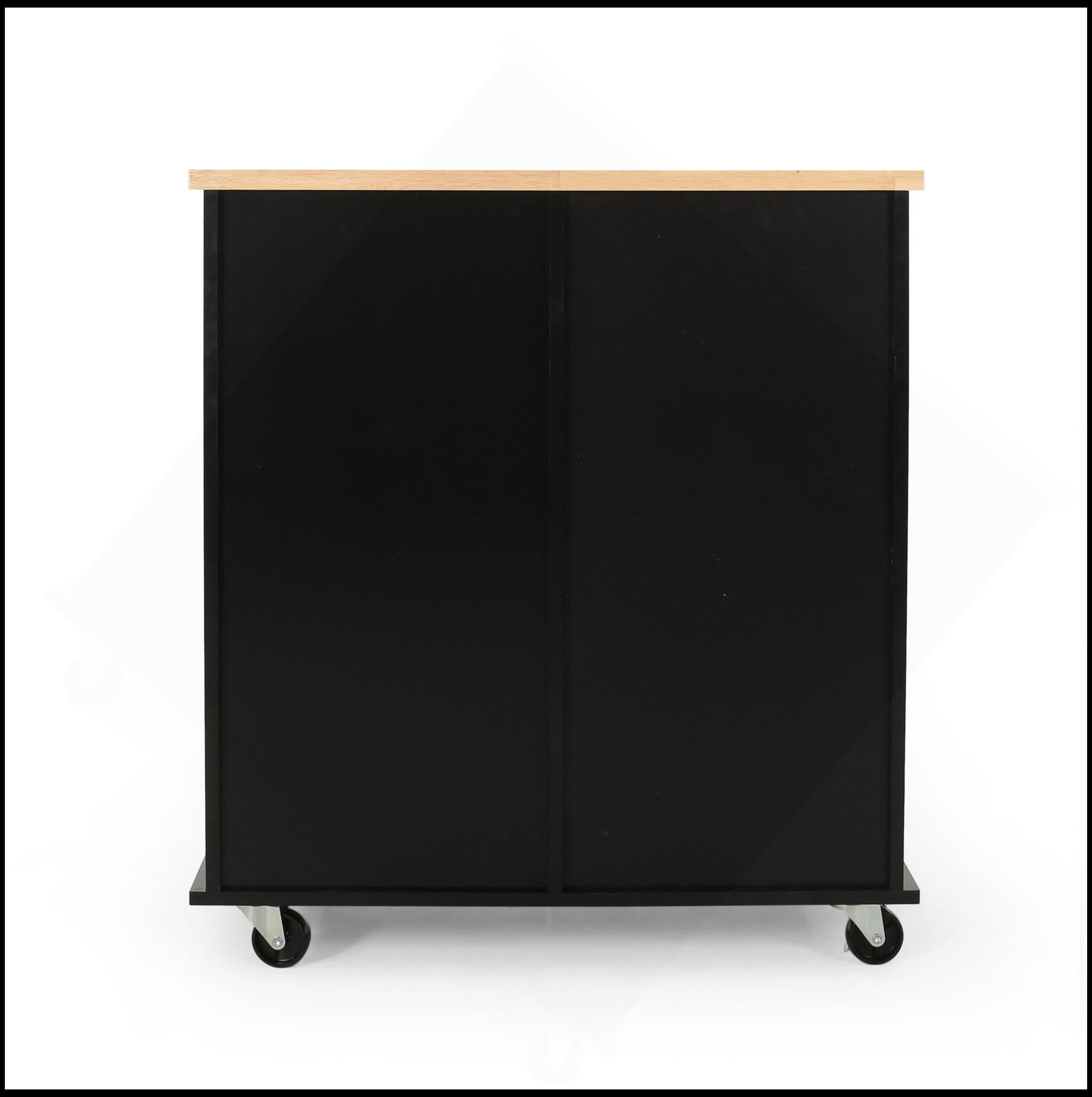 Ophelia & Co. PROVENCE KITCHEN CART WITH 2 DRAWERS+1 DOOR | Wayfair