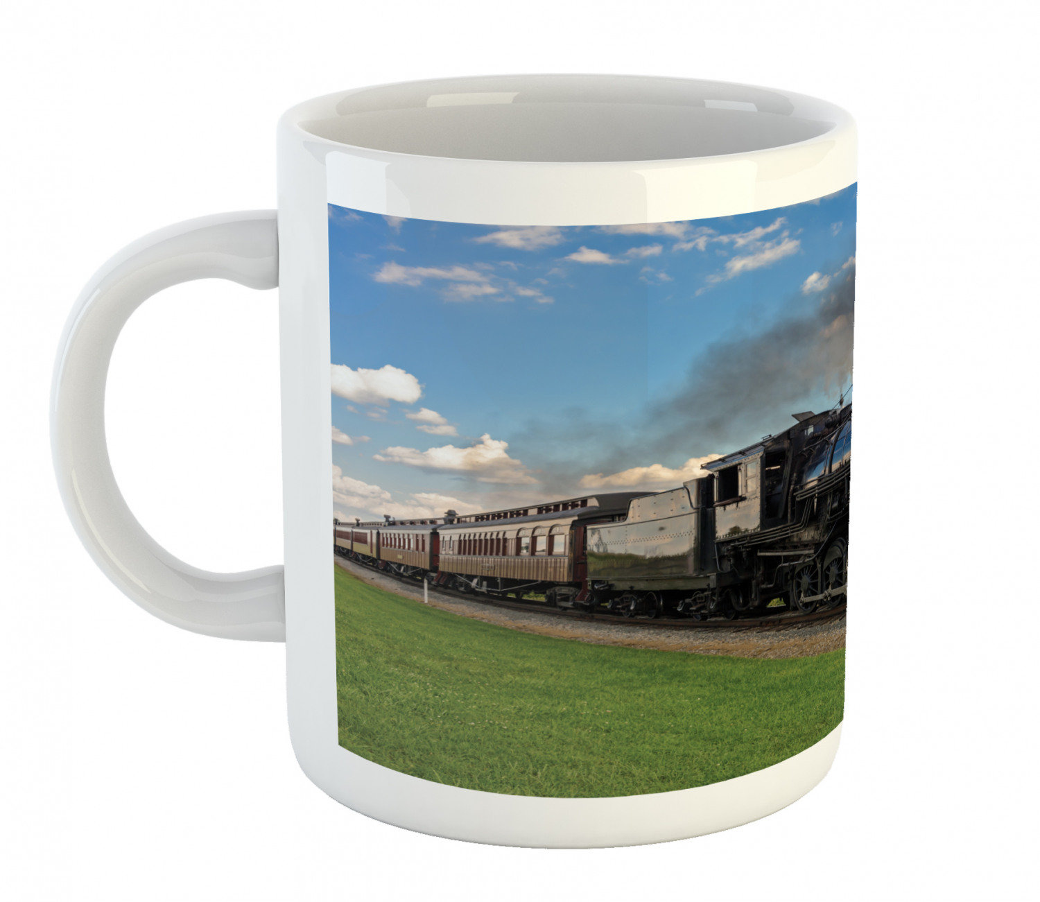 East Urban Home Steam Engine Coffee Mug | Wayfair