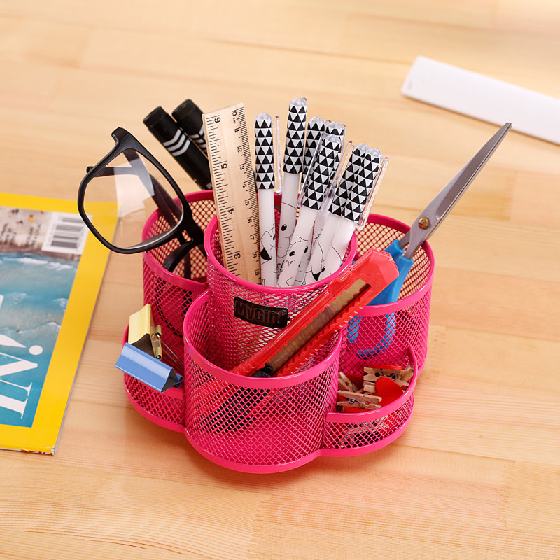 Inbox Zero 7 Slot Metal Desk Organizer Caddy & Reviews | Wayfair