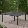 Canora Grey Outdoor Modern Aluminum Dining Table With Woven Accents ...