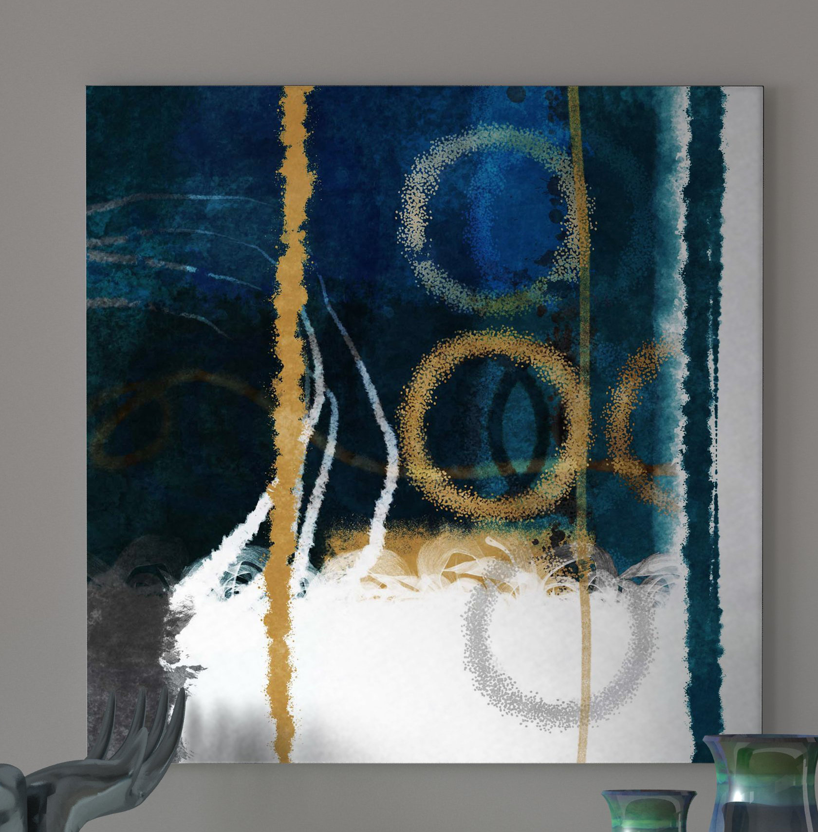 Wrought Studio™ Drool Share - Wrapped Canvas Painting Print | Wayfair