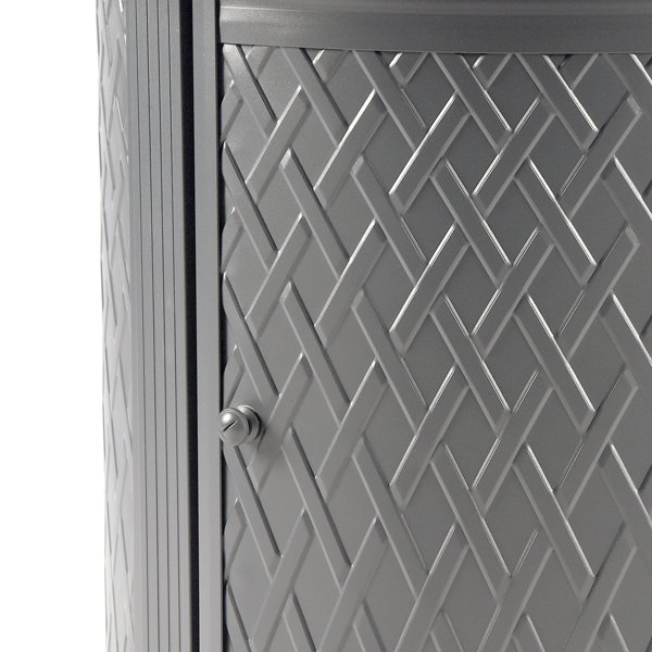 Lark Manor Delrick Round 34 In. X 34 In. Aluminum Propane Fire Pit ...