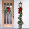 The Holiday Aisle® 7' Pre-Lit Potted Lamp Post With Warm White LED ...