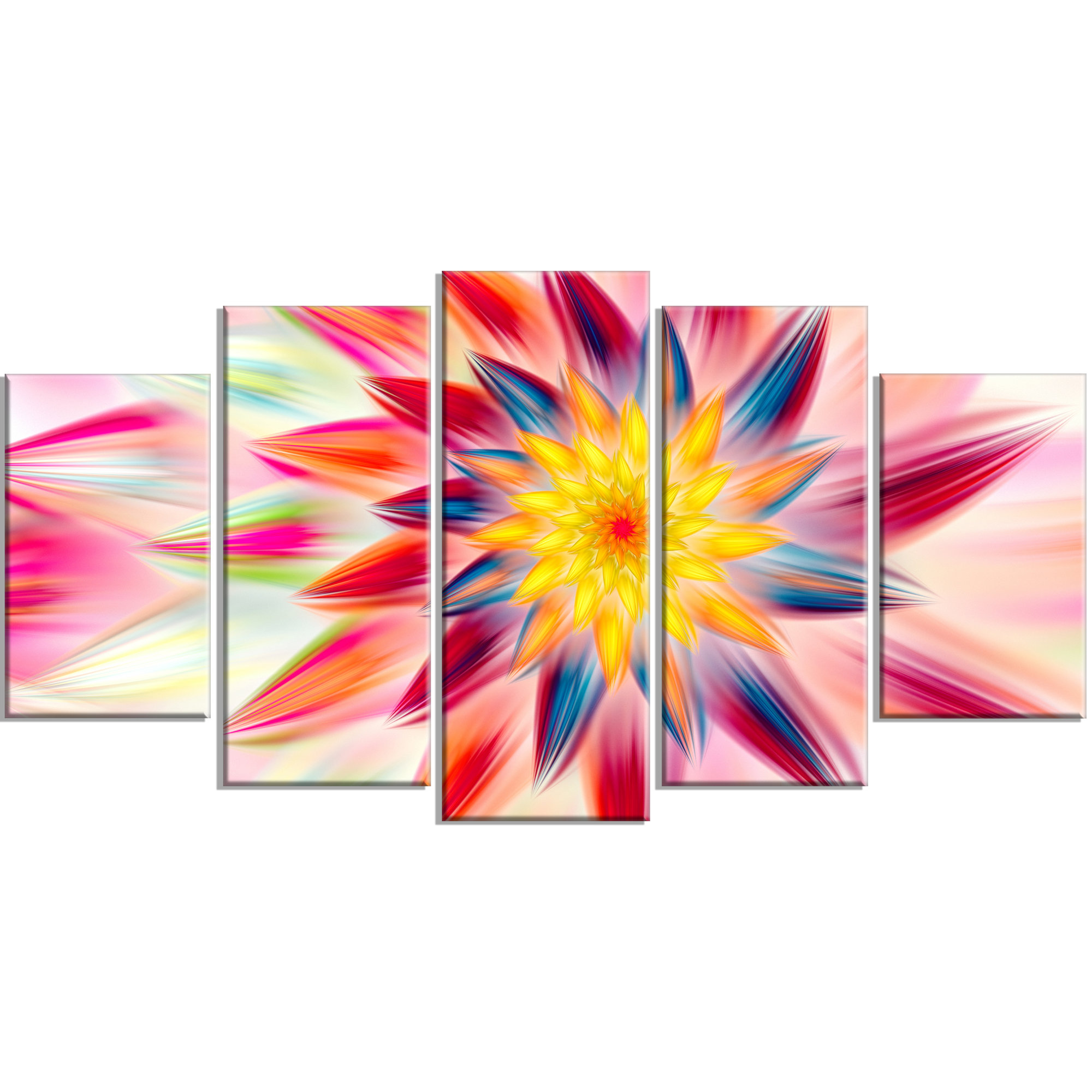 DesignArt " Pink Dancing Flower Petals " 5 - Pieces - Wayfair Canada