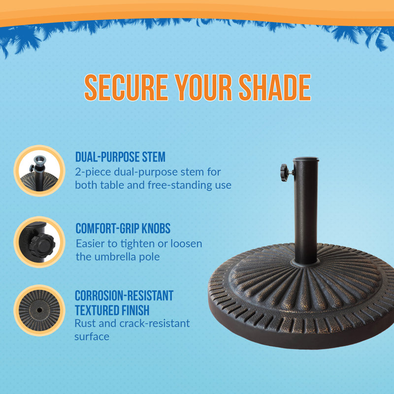 Charlton Home® Apollonia Patio 31-lb All-Weather Outdoor Poly-Resin ...