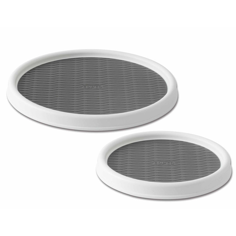 Copco Set Of 2 Non-Skid Pantry Cabinet Lazy Susan Turntable, 9-Inch And ...