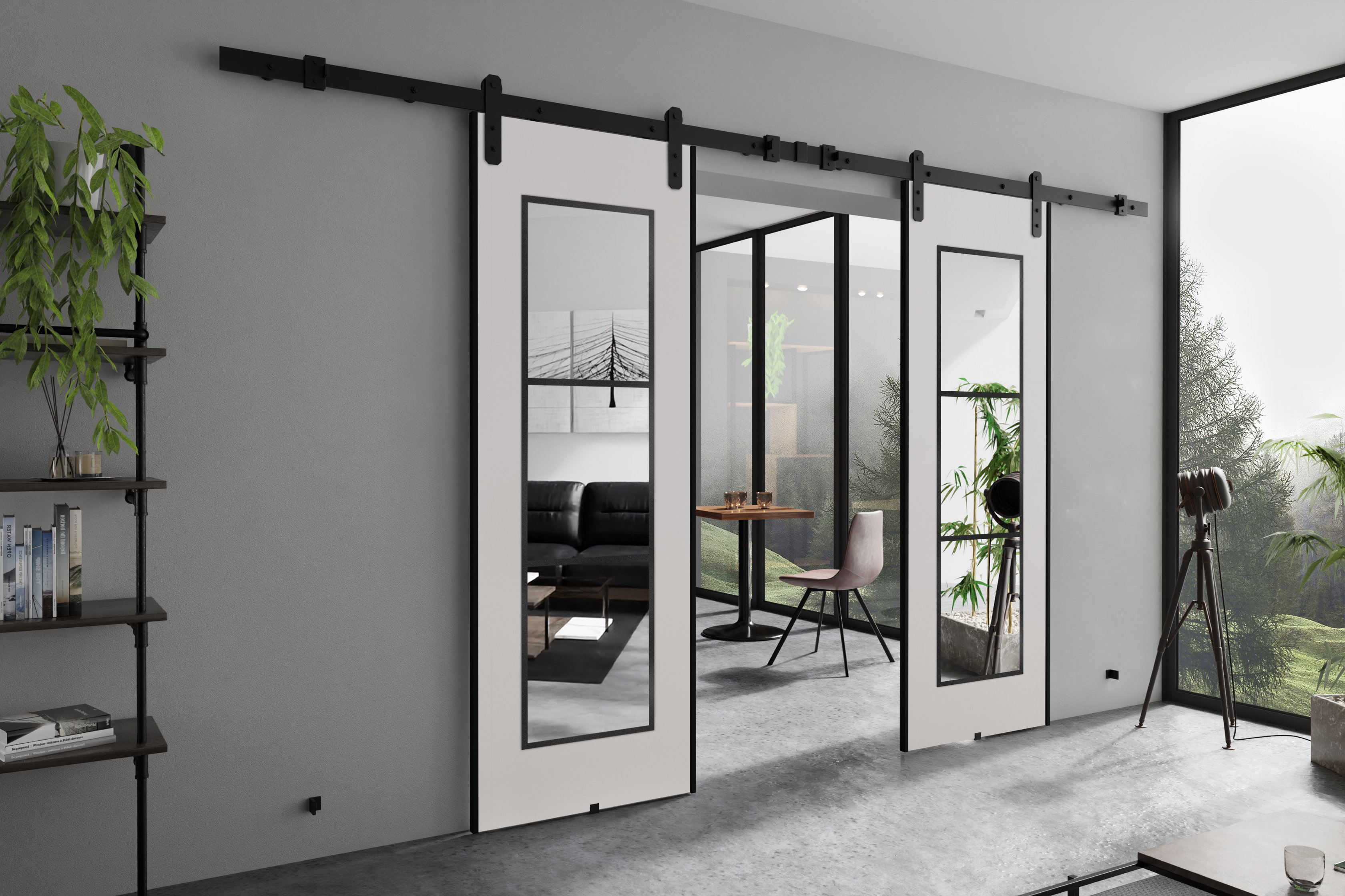 Ivy Bronx Cairney Double Sliding Doors Laminate | Wayfair.co.uk
