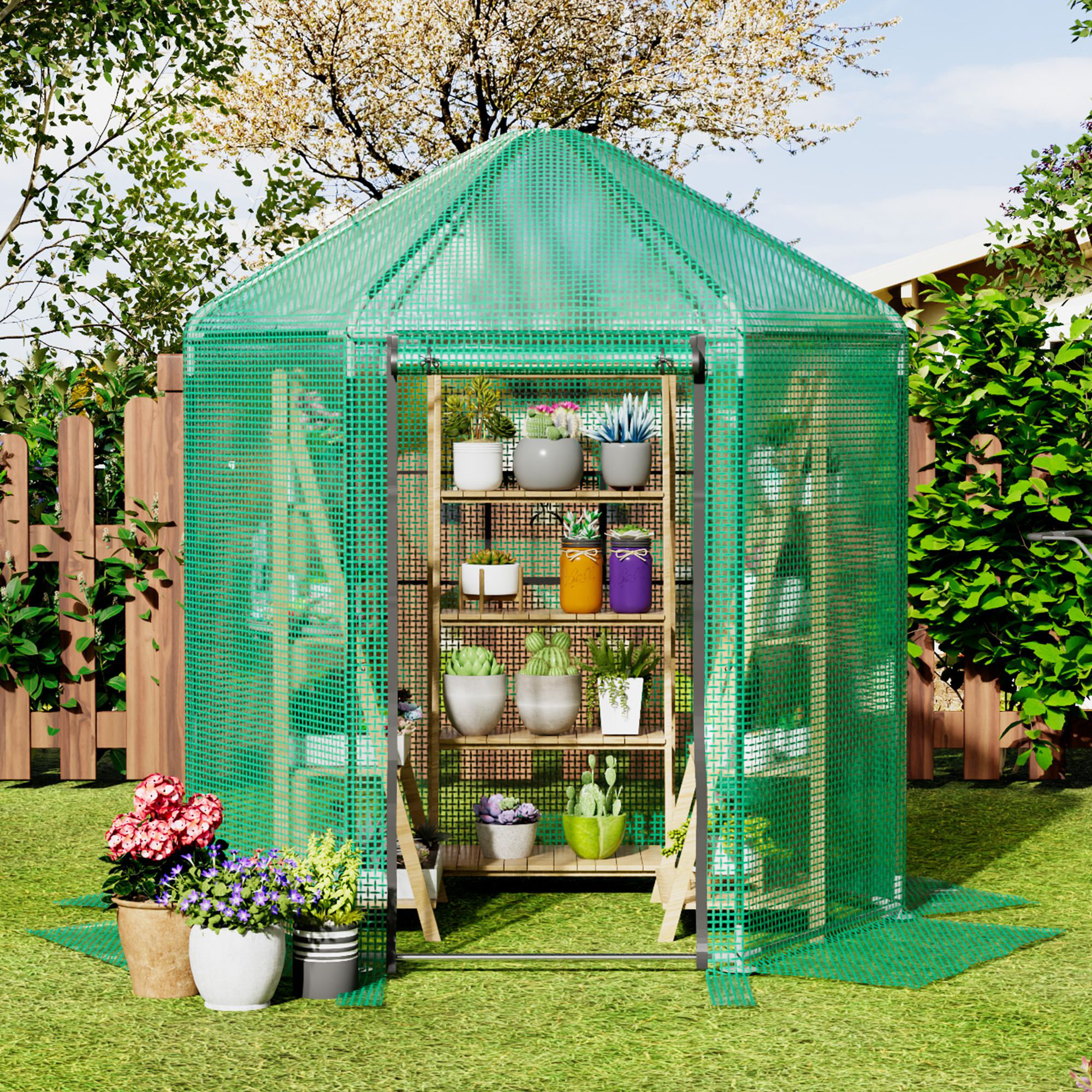 Betterhood Heavy-duty Hexagonal Green House | Wayfair