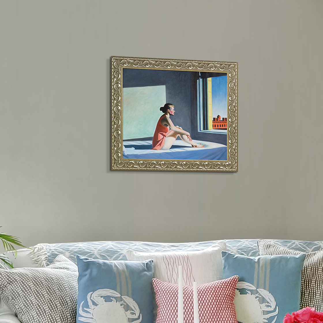 Vault W Artwork Morning Sun, 1952' by Edward Hopper - Wrapped Canvas ...