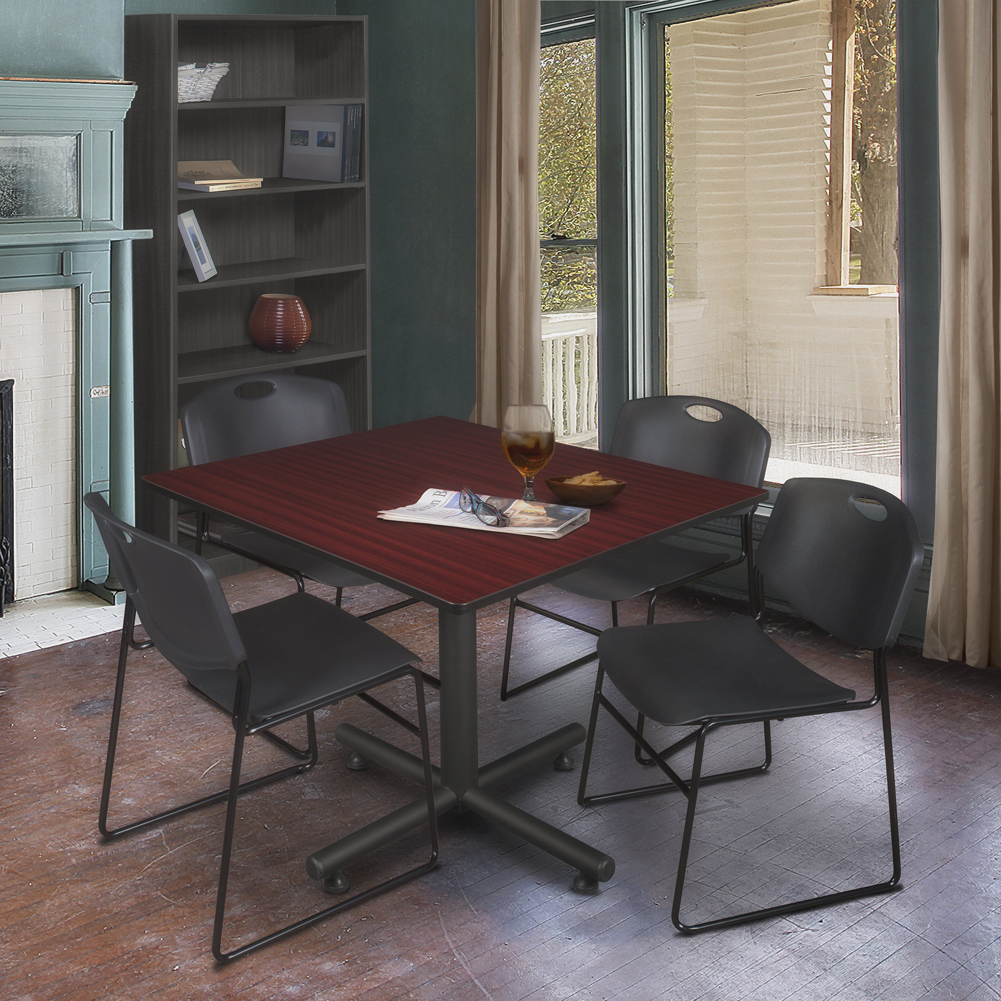 Regency Kobe Square X-Base Breakroom Table | Wayfair