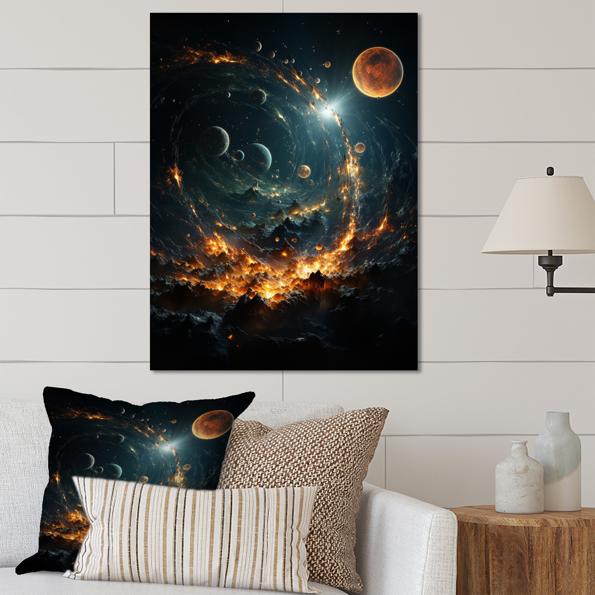 Ebern Designs Galaxies Planets I - Galaxies Metal Wall Art Prints | Wayfair