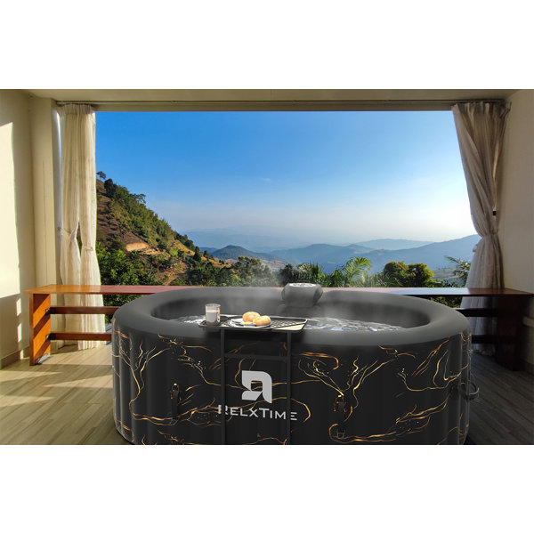 RELXTIME 2 Person Inflatable Hot Tub with Energy-saving Insulation ...