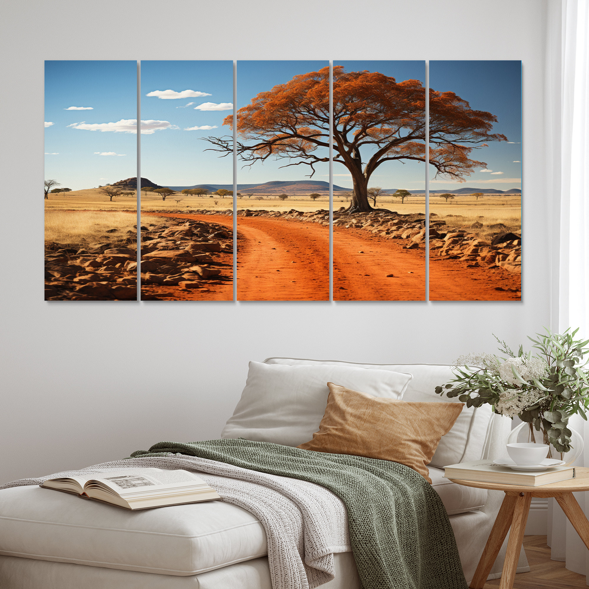 Ebern Designs Landscape Australia Outback Spectrum II - 5 Piece Wrapped ...