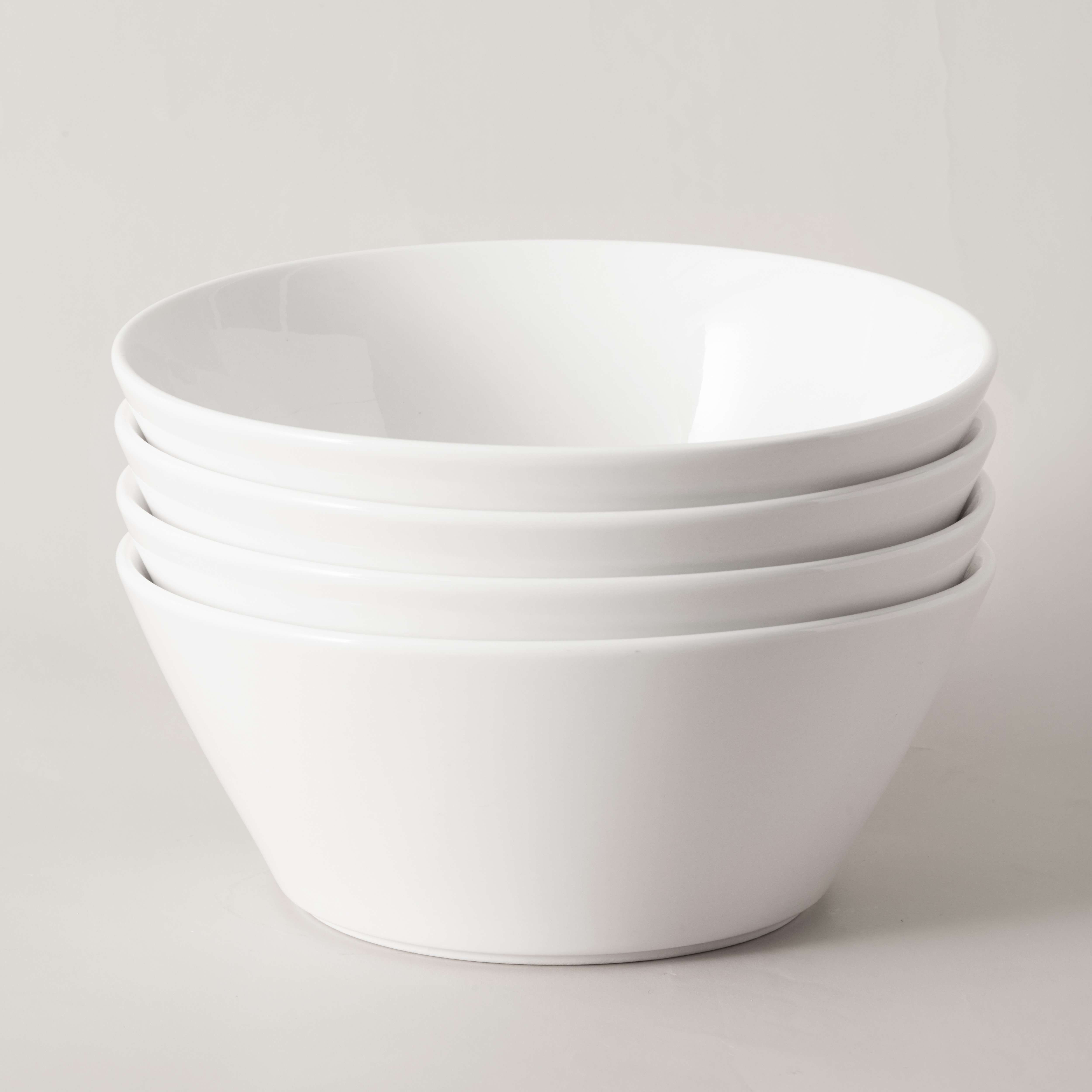 Latitude Run® 8.5 Conical Soup Bowl Set of 4, Off-White | Wayfair