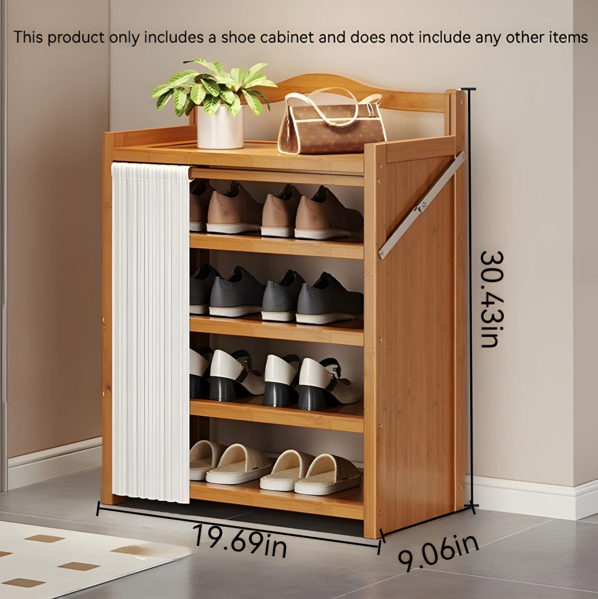 Red Barrel Studio® Simple Multi-Layer Bamboo Shoe Rack, No Installation ...