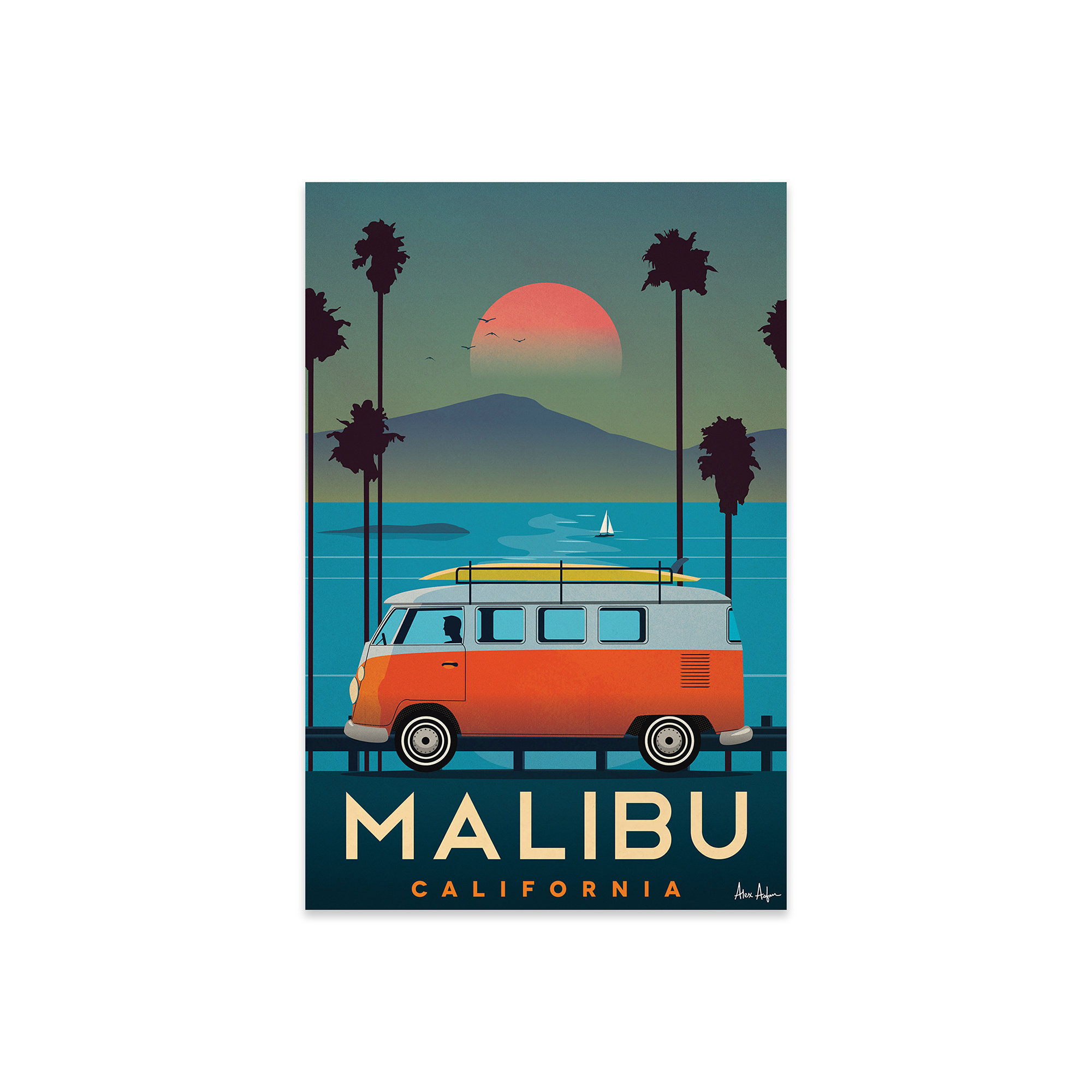 Trinx Malibu Print On Acrylic Glass - Wayfair Canada